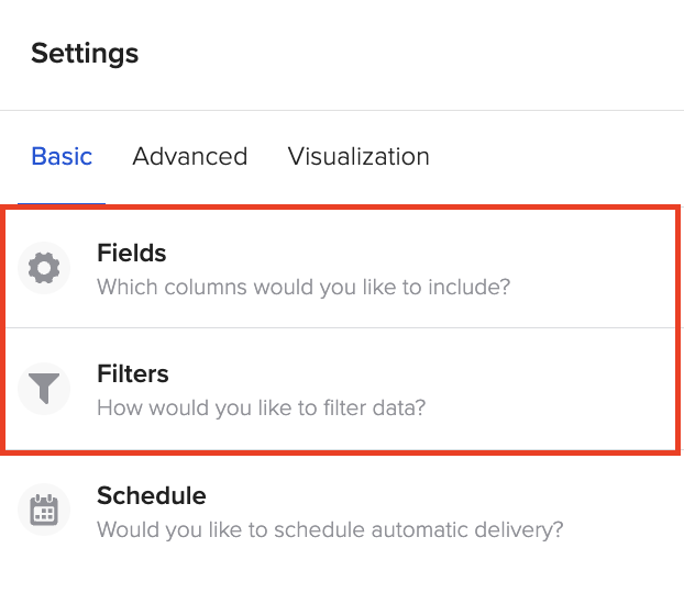 Filtering Reports and Creating Visual Charts